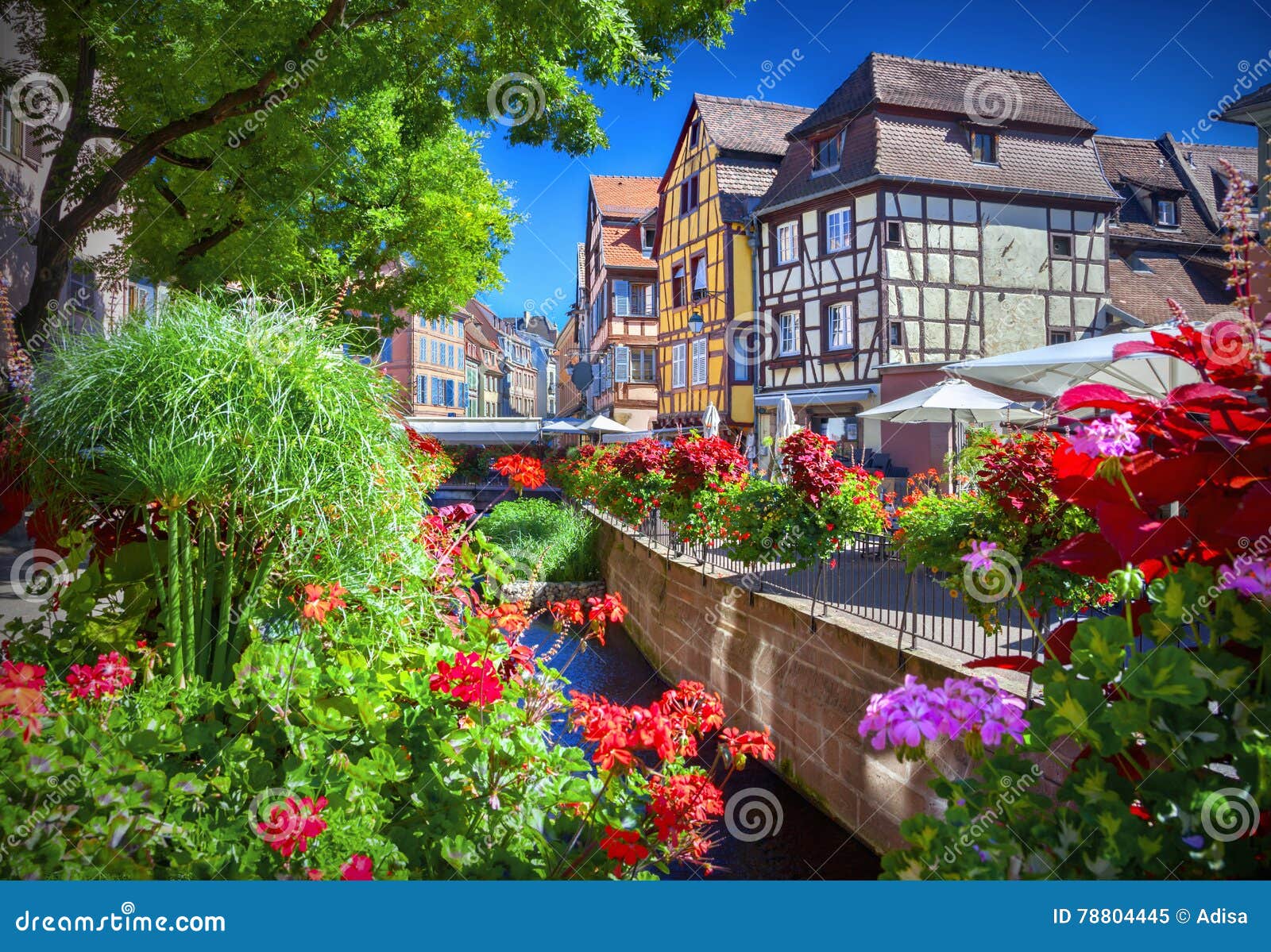 Colmar, Frankrijk stock afbeelding. Image of frankrijk - 78804445