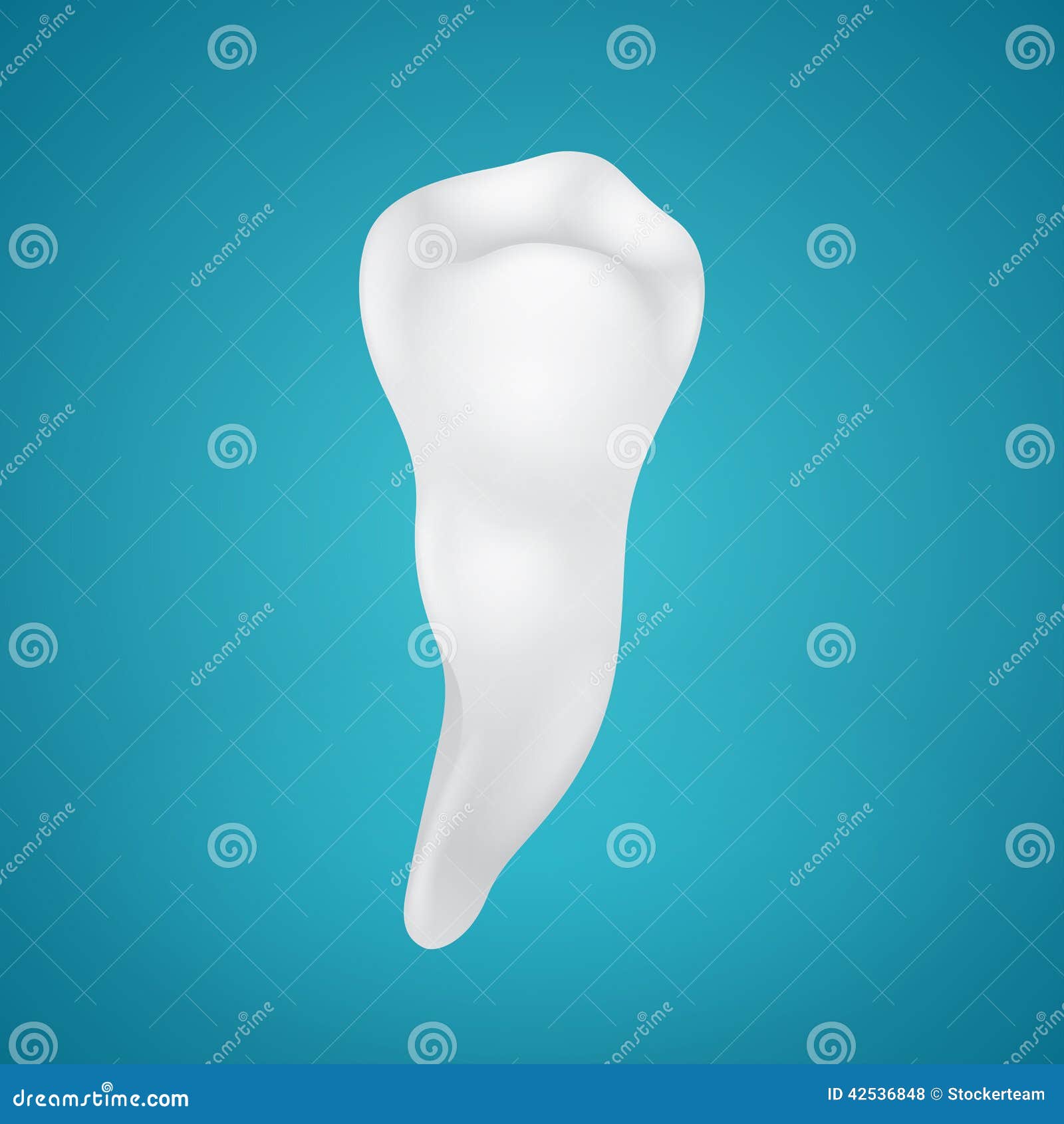 Colmillo humano ilustración del vector. Ilustración de muela - 42536848