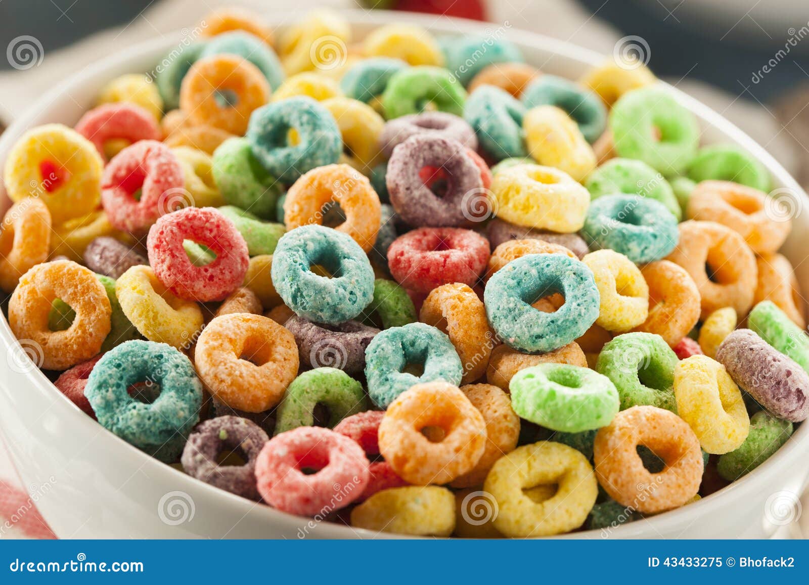 Coloful Fruit Cereal Loops Stock Photography | CartoonDealer.com #43433240