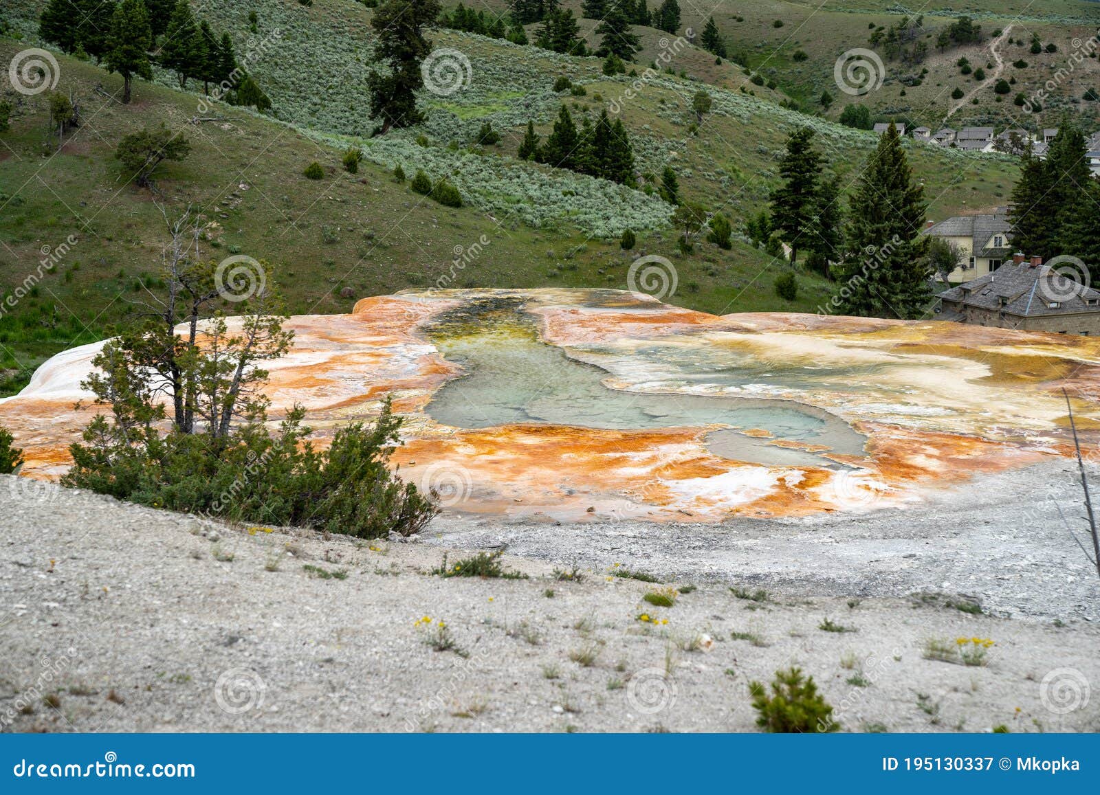 Colorful Palette Spring in Yellowstone National Park Stock Image ...