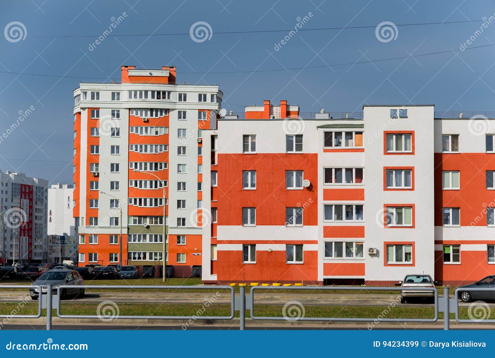 Coloful Panel Houses in Gomel City, Belarus. Editorial Stock Image ...