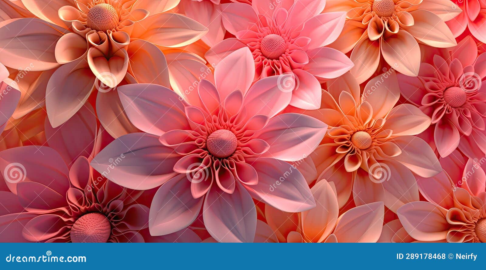 Coloful Paper Flower Background Stock Illustration - Illustration of ...