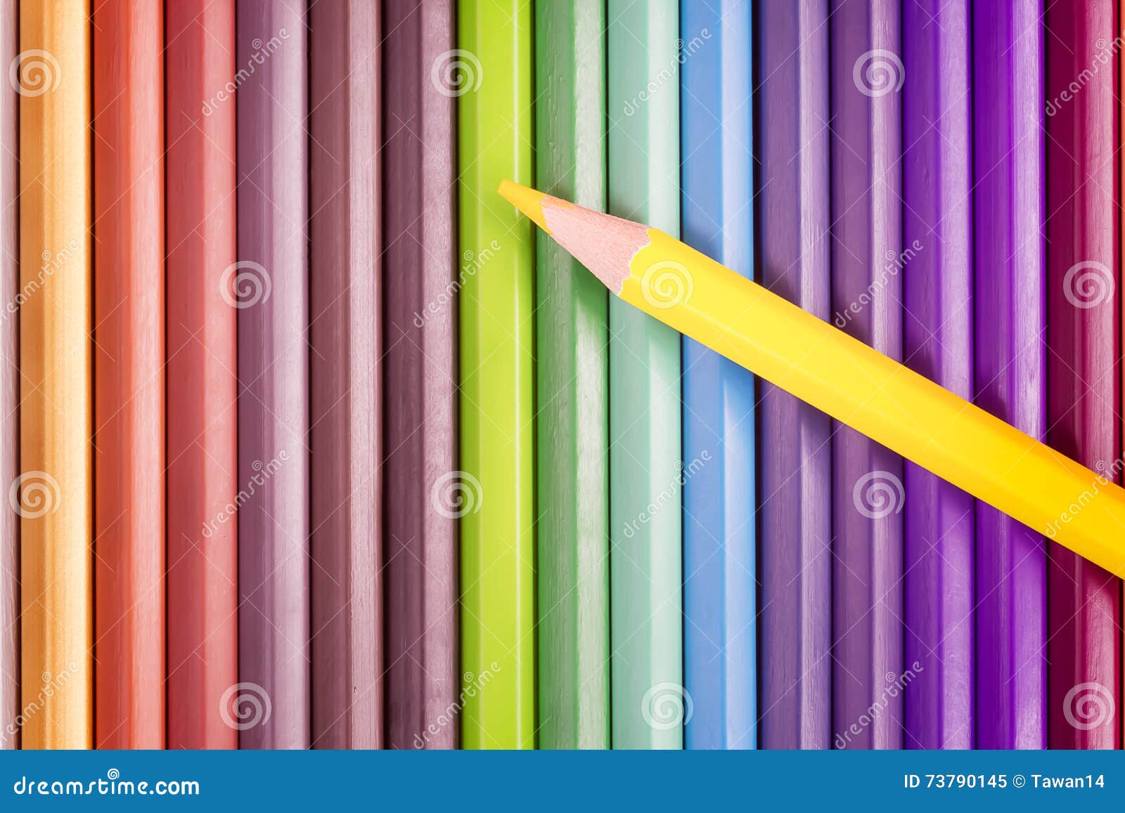 Coloful pencil crayons stock image. Image of crayon, back - 73790145