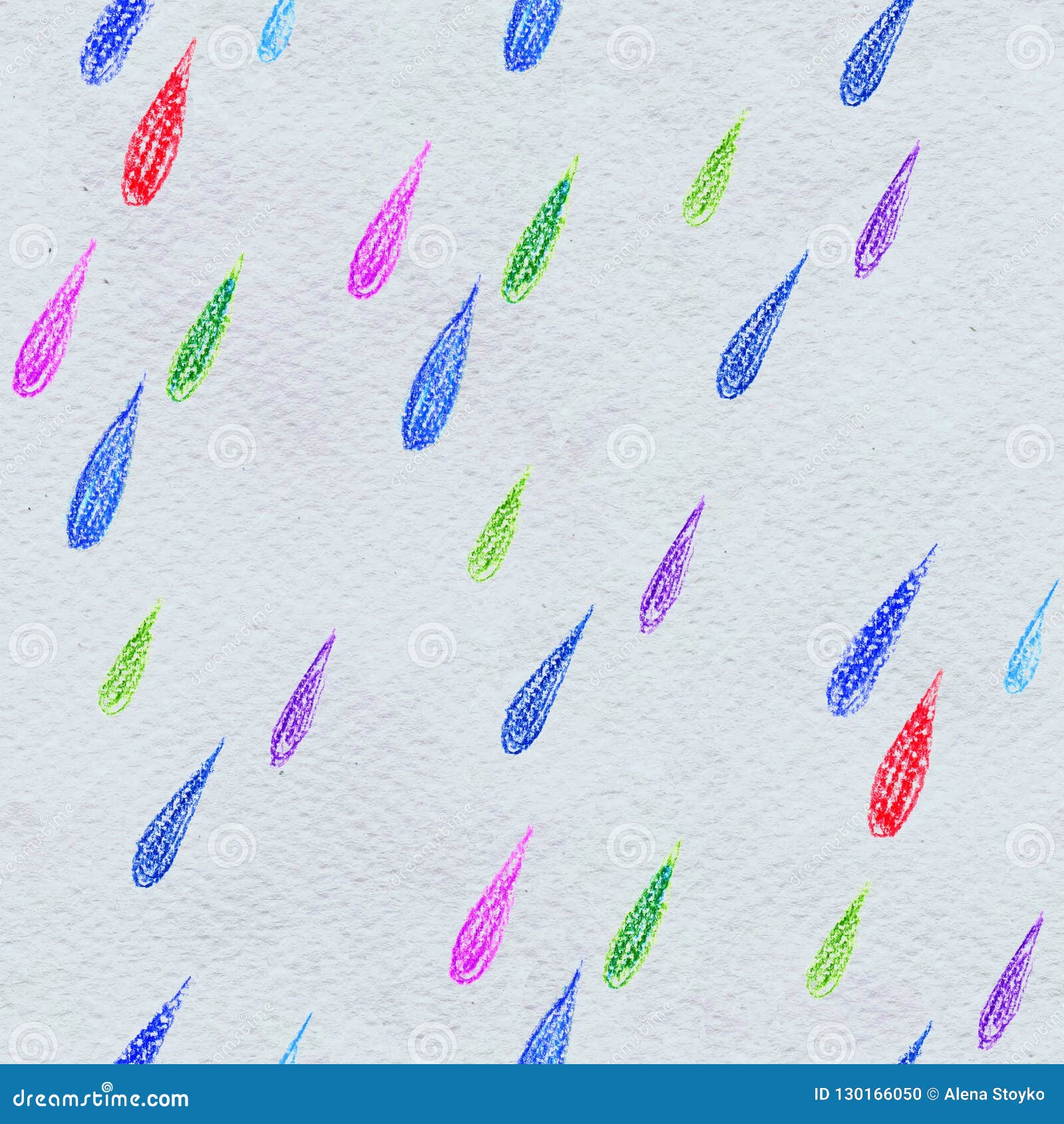 Coloful Rain Drops Seamless Pattern Stock Illustration - Illustration ...