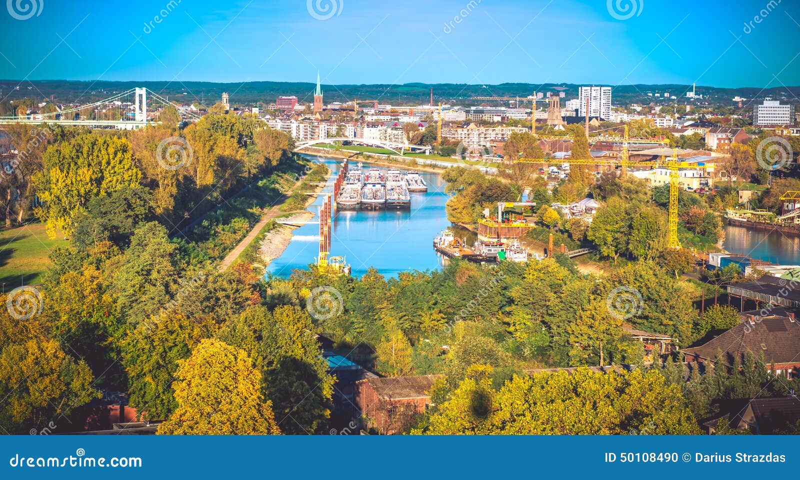 Cologne from above stock photo. Image of profile, landschaft - 50108490