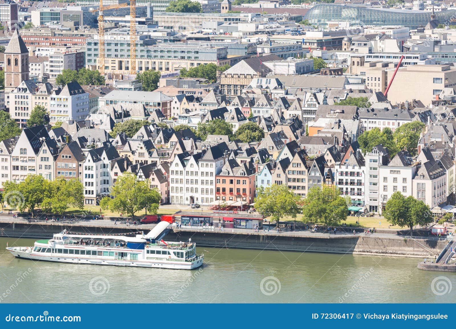 Cologne aerial view stock image. Image of tourism, germany - 72306417