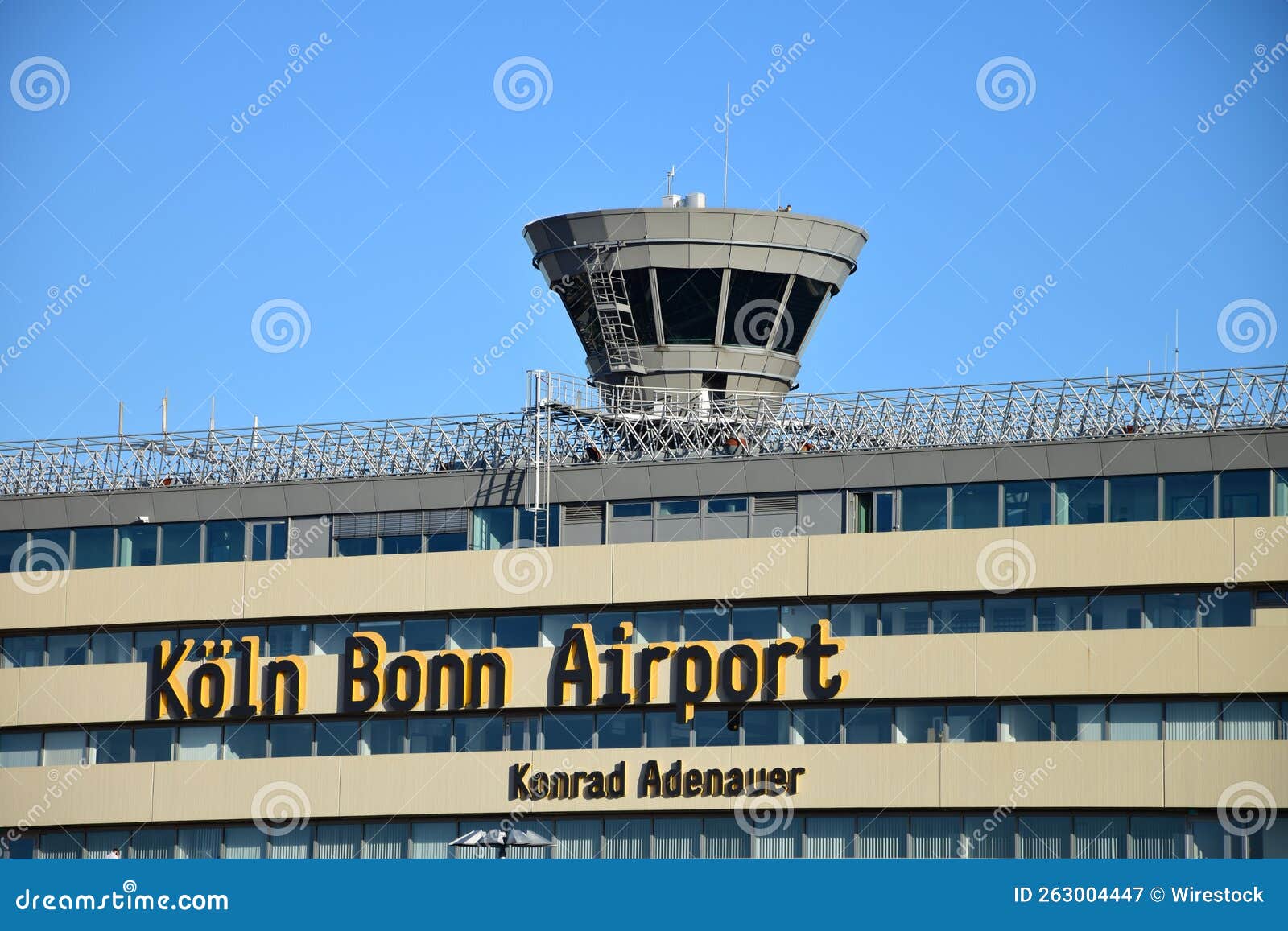 Cologne Airport with ATC-Tower Editorial Photography - Image of cologne ...