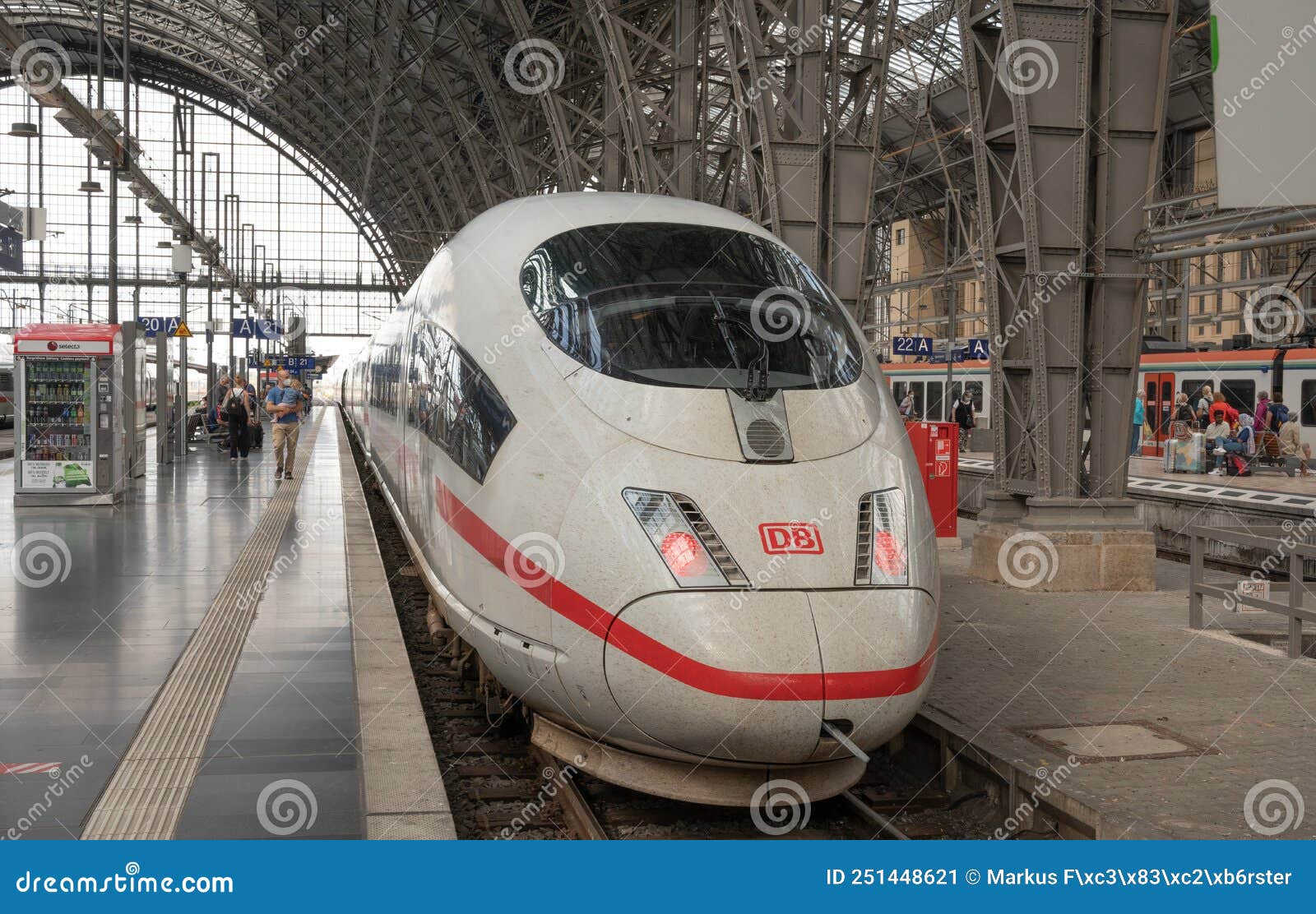 An ICE on the Platform in the Main Train Station Editorial Photo ...