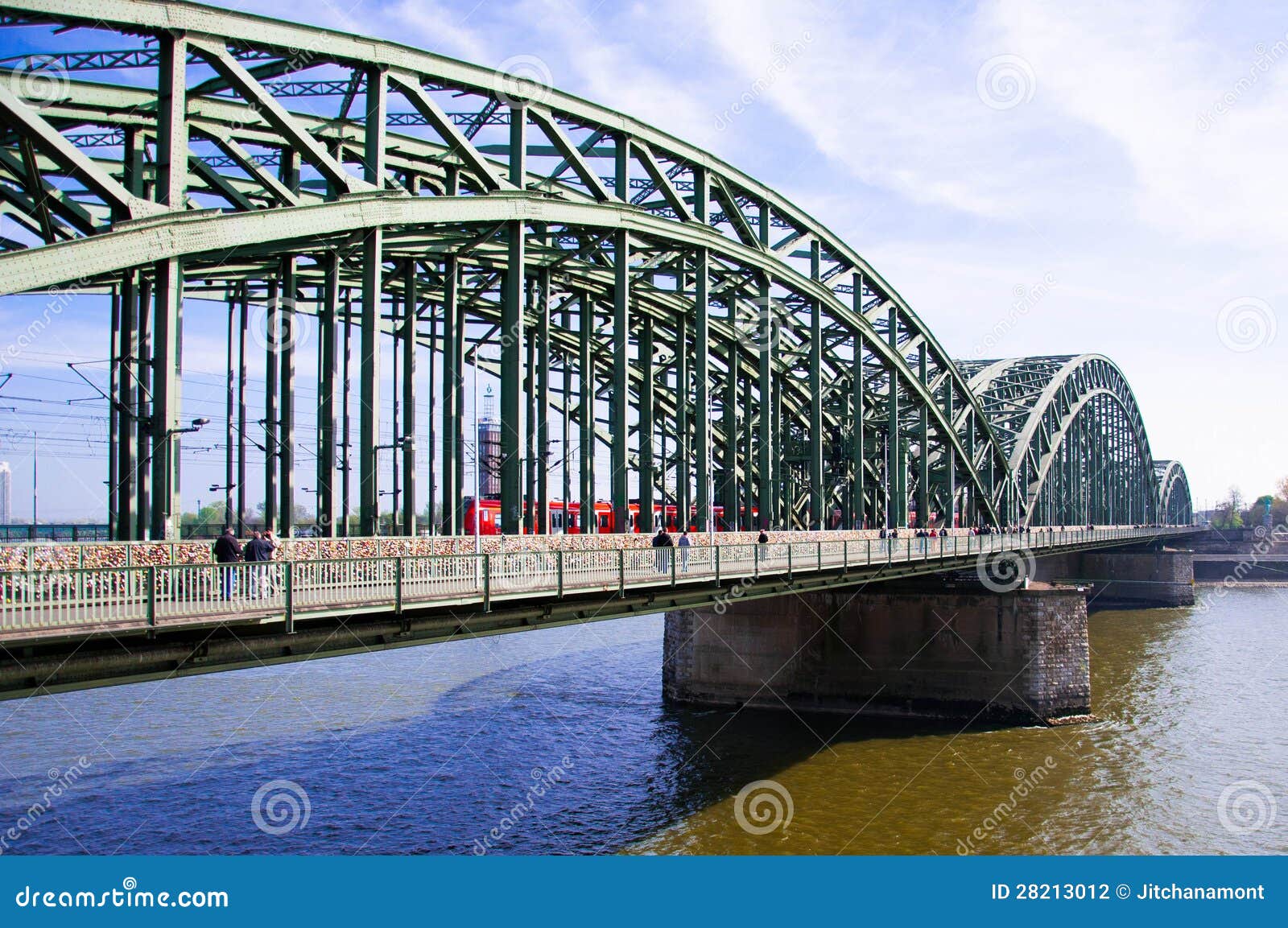 Cologne bridge stock photo. Image of gothic, tower, building - 28213012