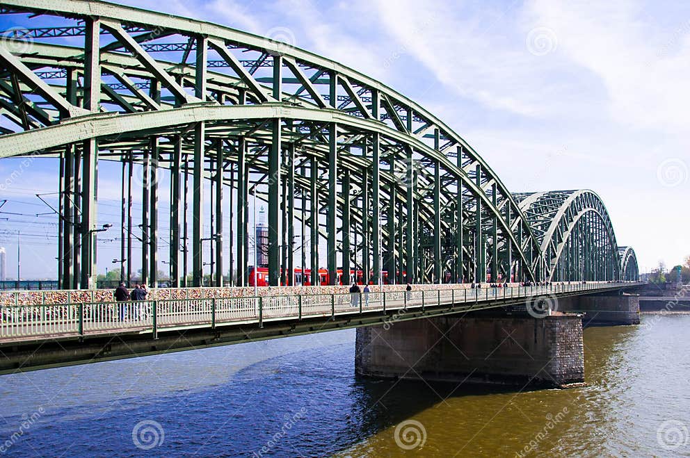 Cologne bridge stock photo. Image of gothic, tower, building - 28213012