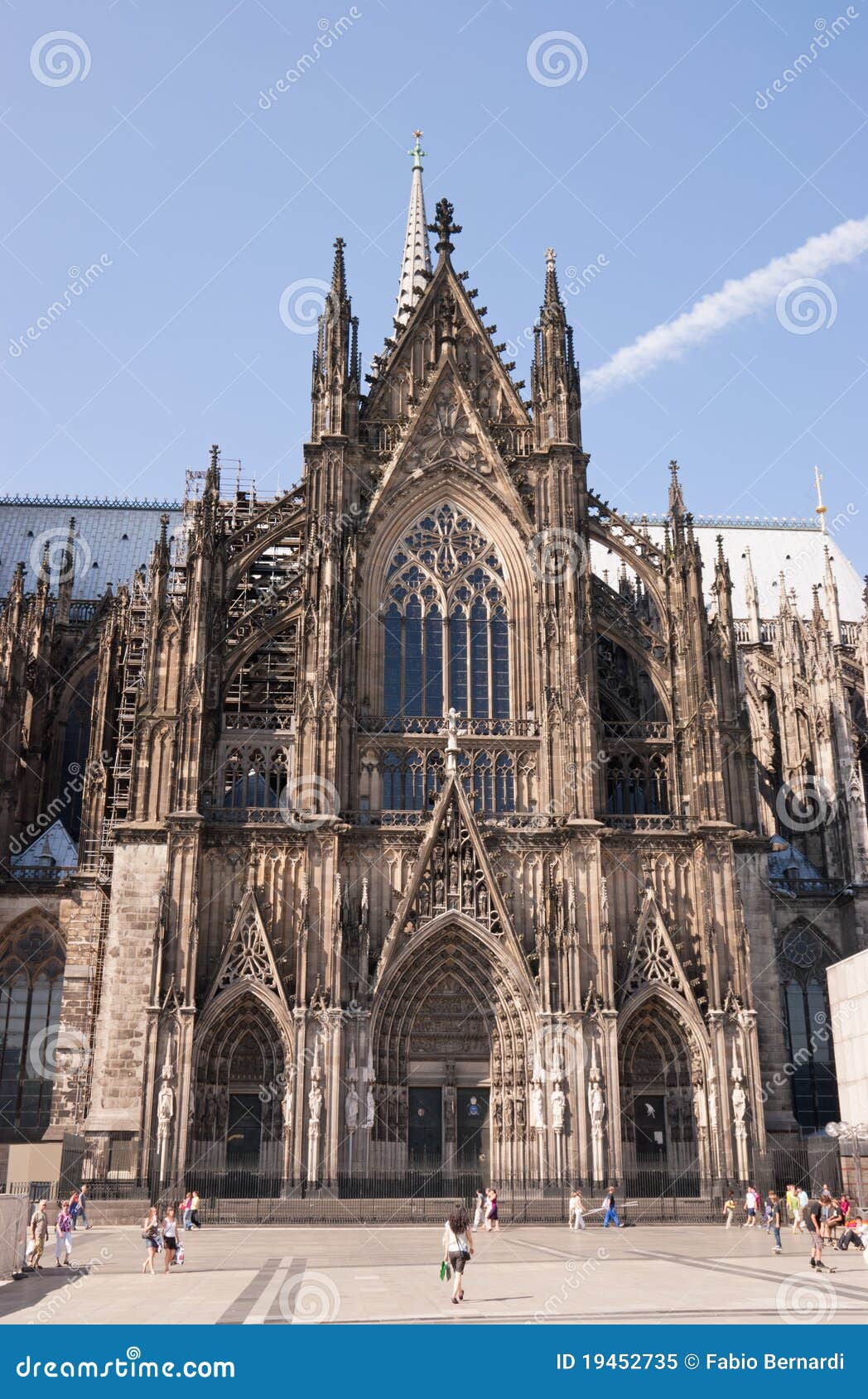 Cologne Cathedral Koelner Dom Seen Museum Ludwig Square, Germany ...