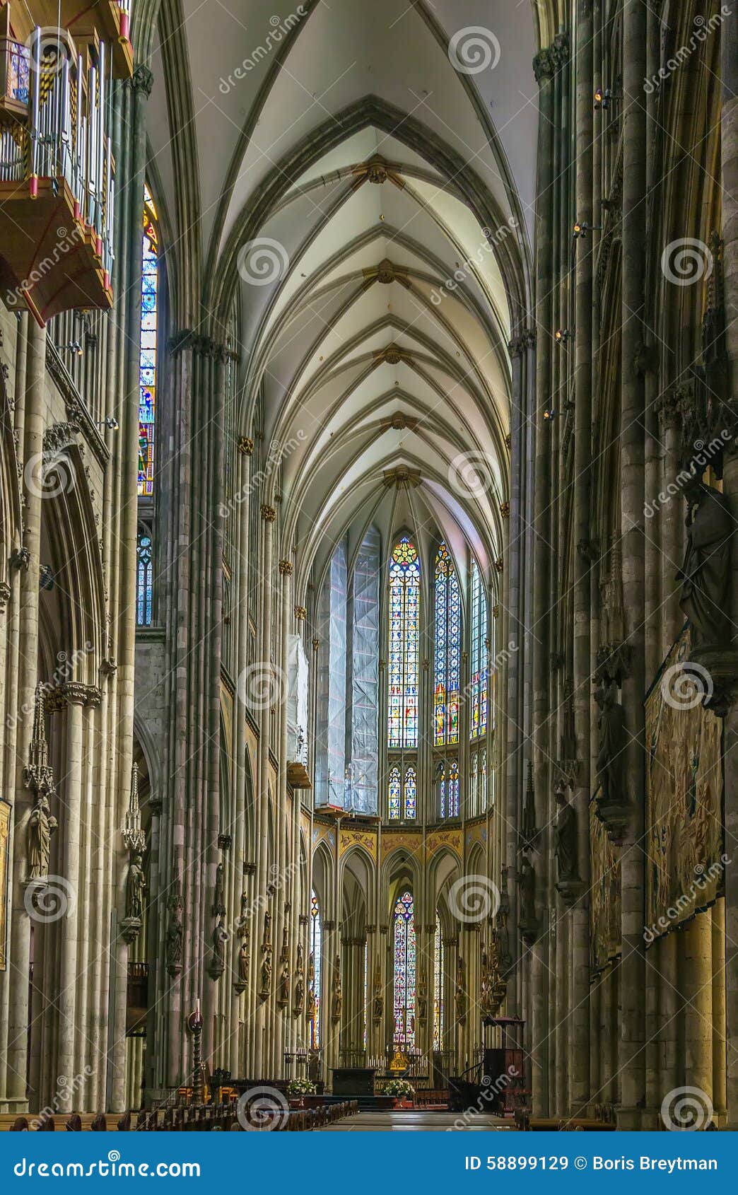 Cologne Cathedral, Germany editorial stock image. Image of nave - 58899129