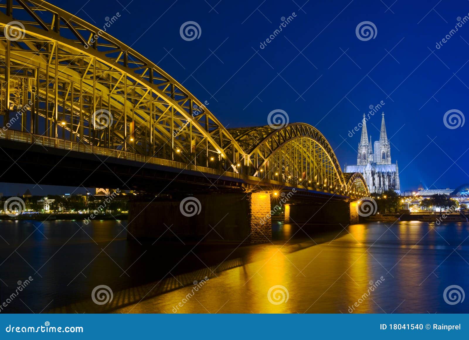 Cologne Cathedral and Hohenzollern Bridge Stock Photo - Image of travel ...