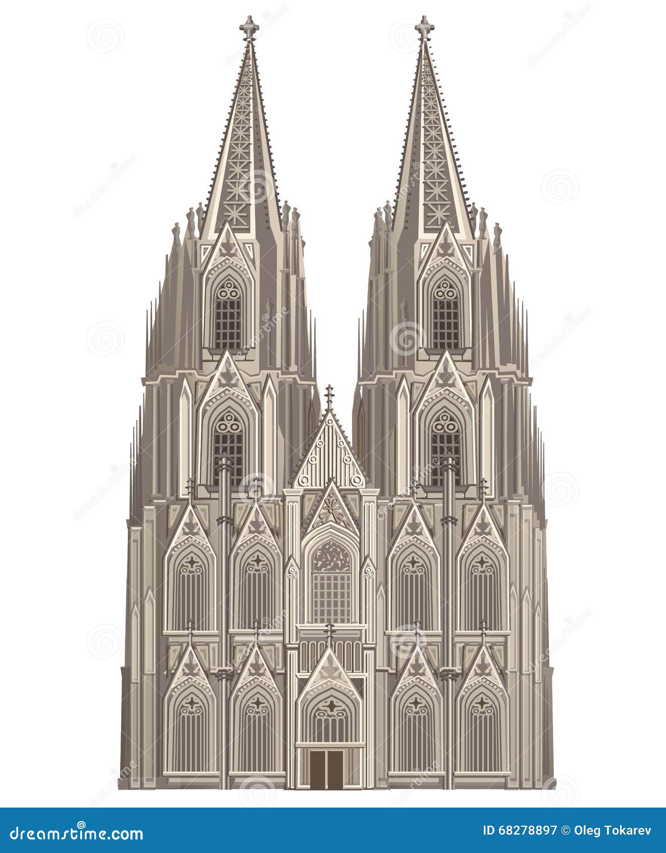Cologne Cathedral Royalty-Free Illustration | CartoonDealer.com #79119300