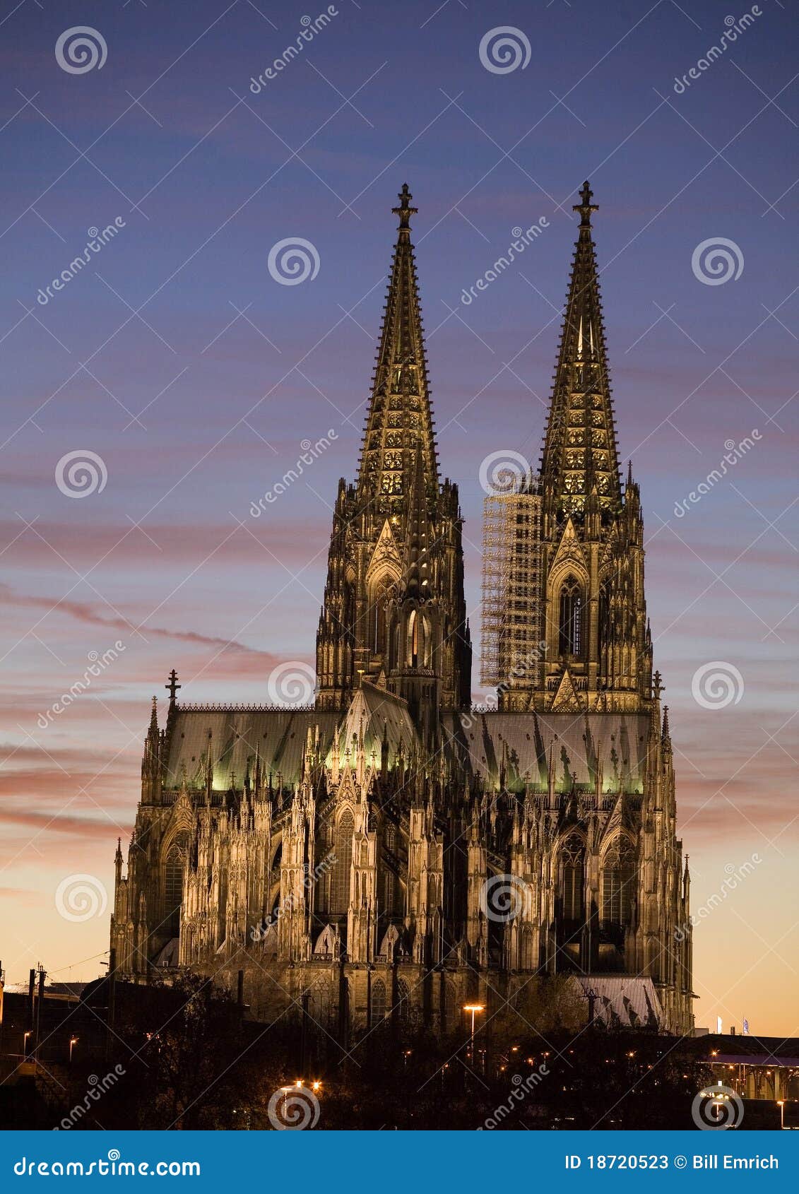 Cologne Cathedral At Sunset Stock Image | CartoonDealer.com #18720523
