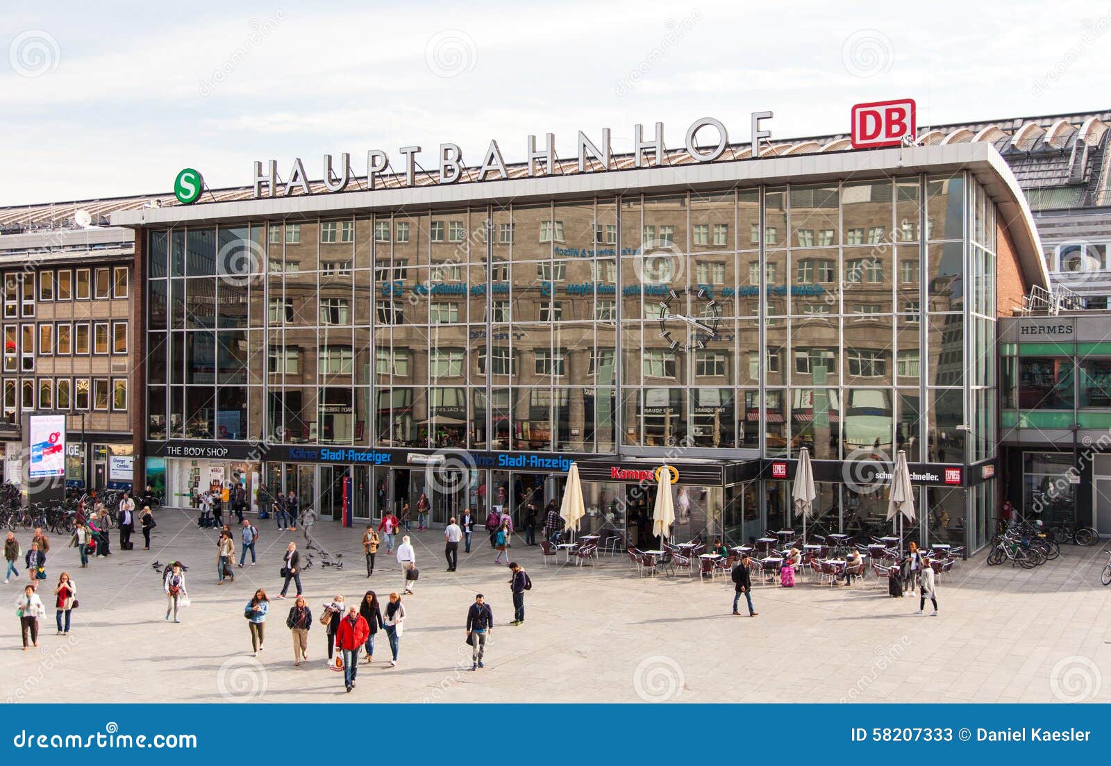 Cologne central station editorial stock photo. Image of northrhine ...