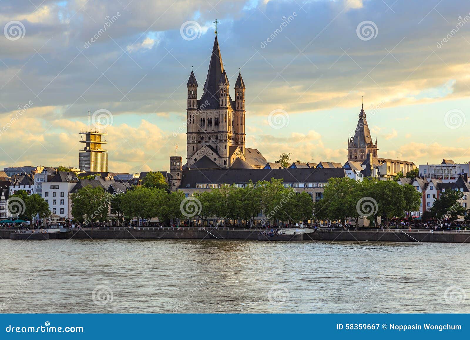 Cologne Cityscape Skyline - Germany Stock Image - Image of cologne ...