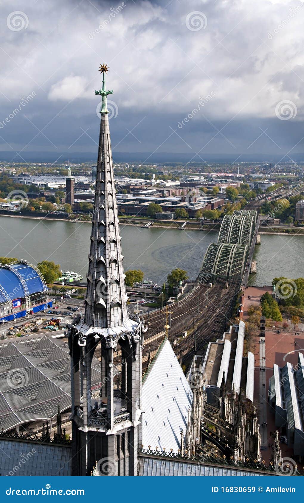 Cologne, germany stock image. Image of wide, rooftops - 16830659