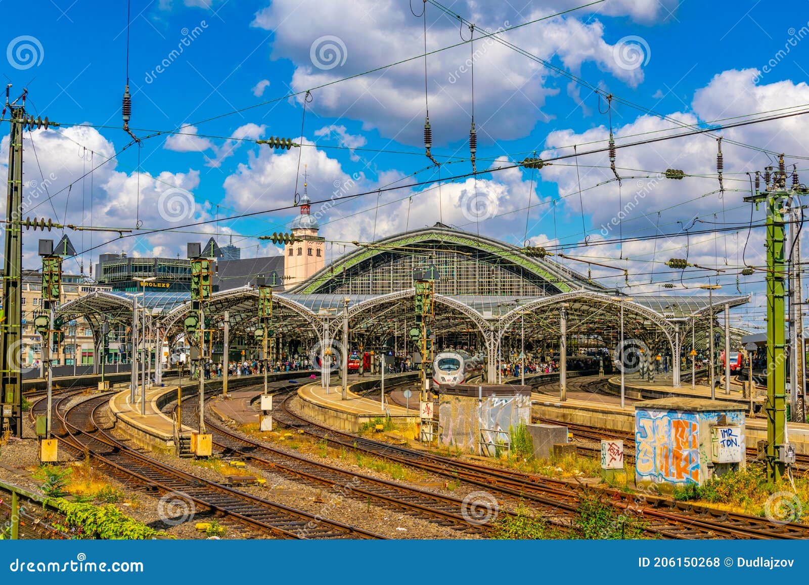 COLOGNE, GERMANY, AUGUST 11, 2018: Train Station in Cologne, Germany ...