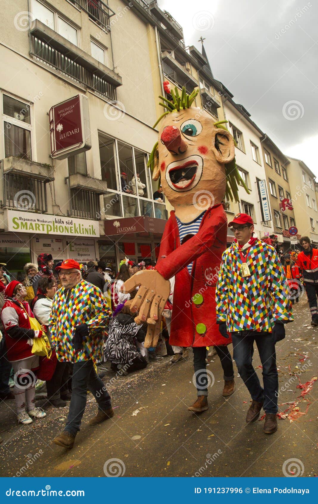 The Traditional Carnival Parade of Carnival Masks in Cologne, Germany ...
