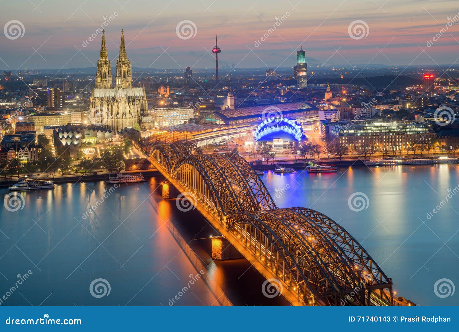 Cologne, Germany. Image of Cologne with Cologne Cathedral Editorial ...