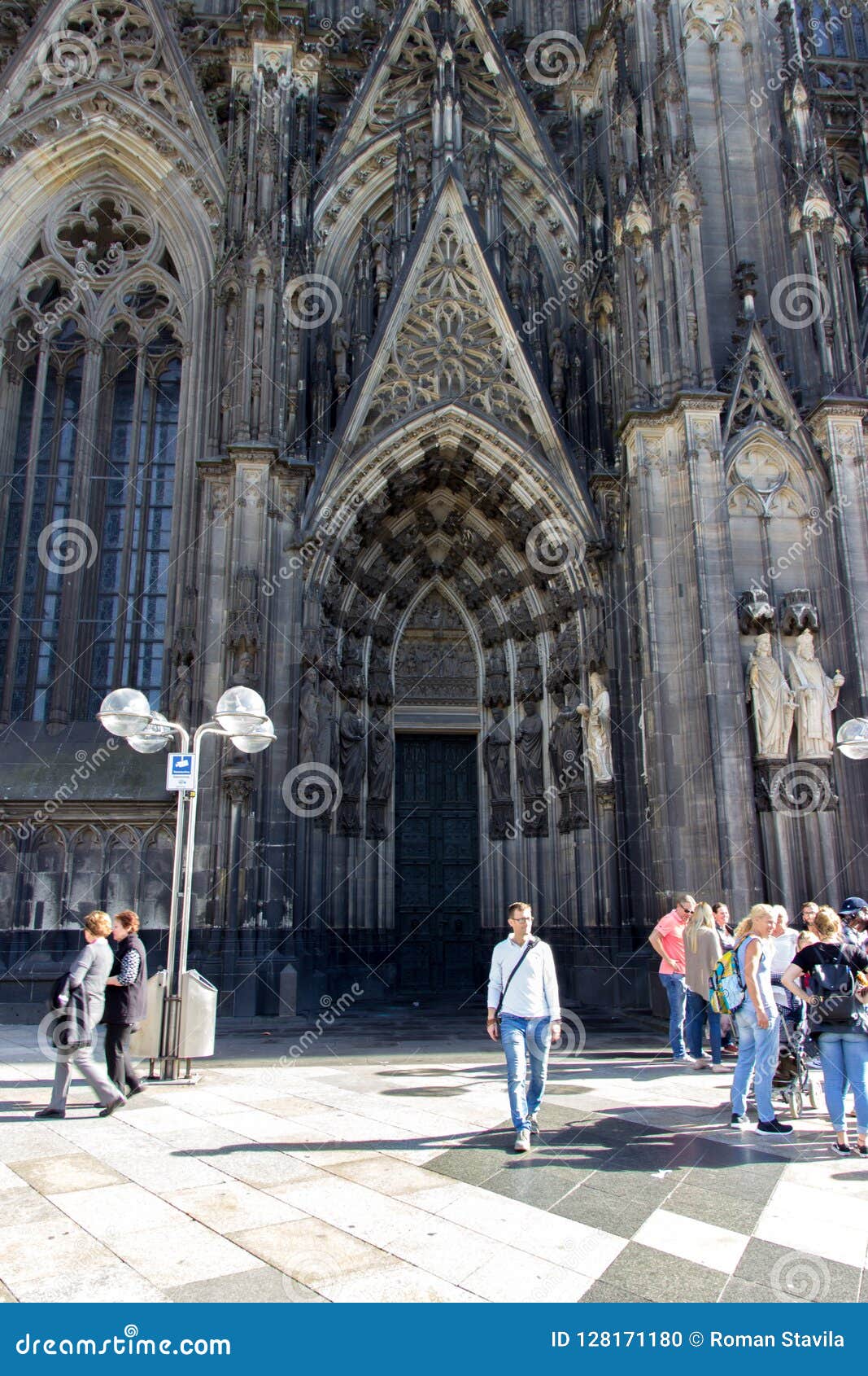 COLOGNE, GERMANY, OCTOBER 2018: Walking Tourists on the Square in Front ...