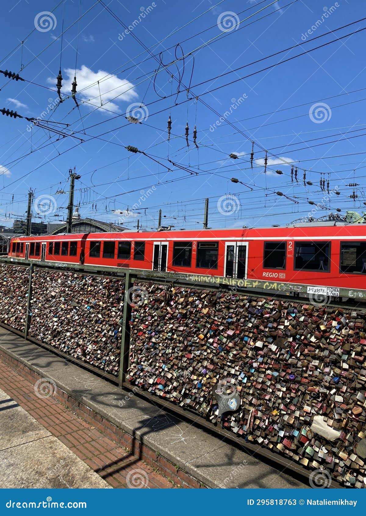 Cologne, Germany, Spring 2022, Thousands of Love Locks on the ...