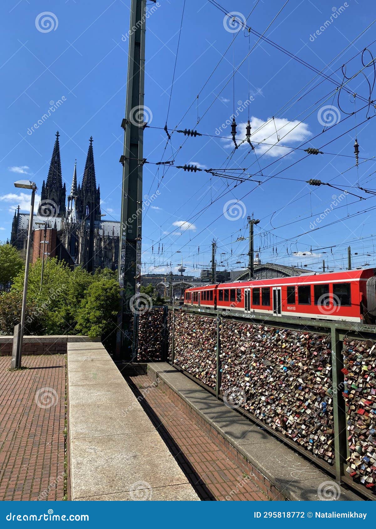 Cologne, Germany, Spring 2022, Thousands of Love Locks on the ...