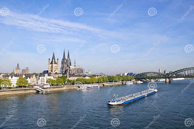 Cologne/KÃ¶ln, Germany stock image. Image of rhein, gothic - 16352647