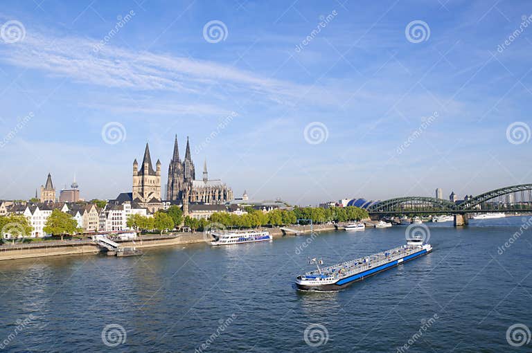 Cologne/KÃ¶ln, Germany stock image. Image of rhein, gothic - 16352647