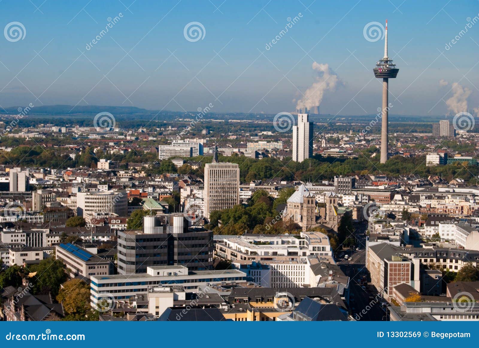 Cologne Tower and Cityscape, Germany Stock Image - Image of history ...