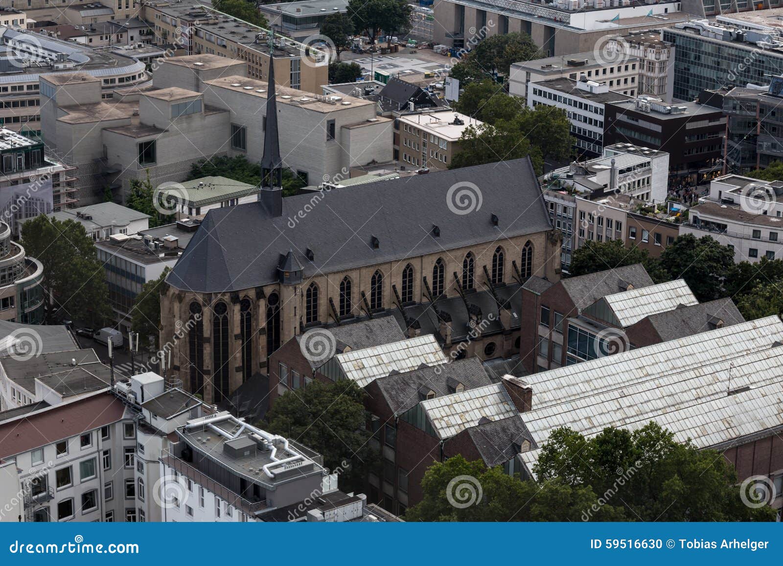 Cologne with a View from Above Stock Photo - Image of christian ...