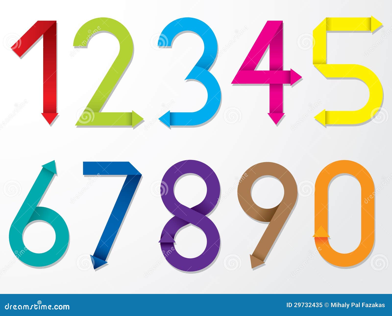 Origami Number 8. Realistic 3D Origami Effect Isolated. Figure Of ...