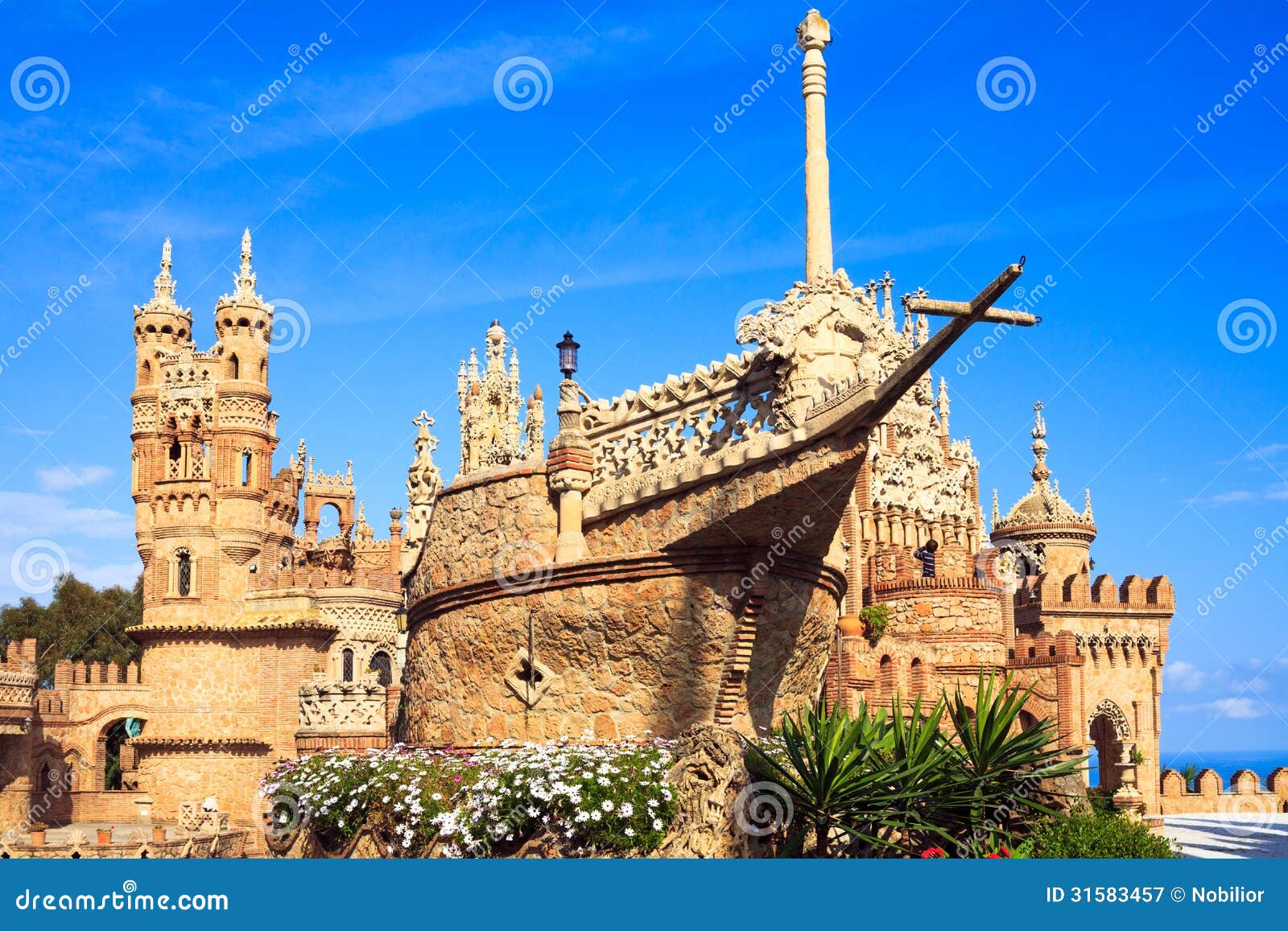 Colomares castle stock image. Image of malaga, landmark - 31583457