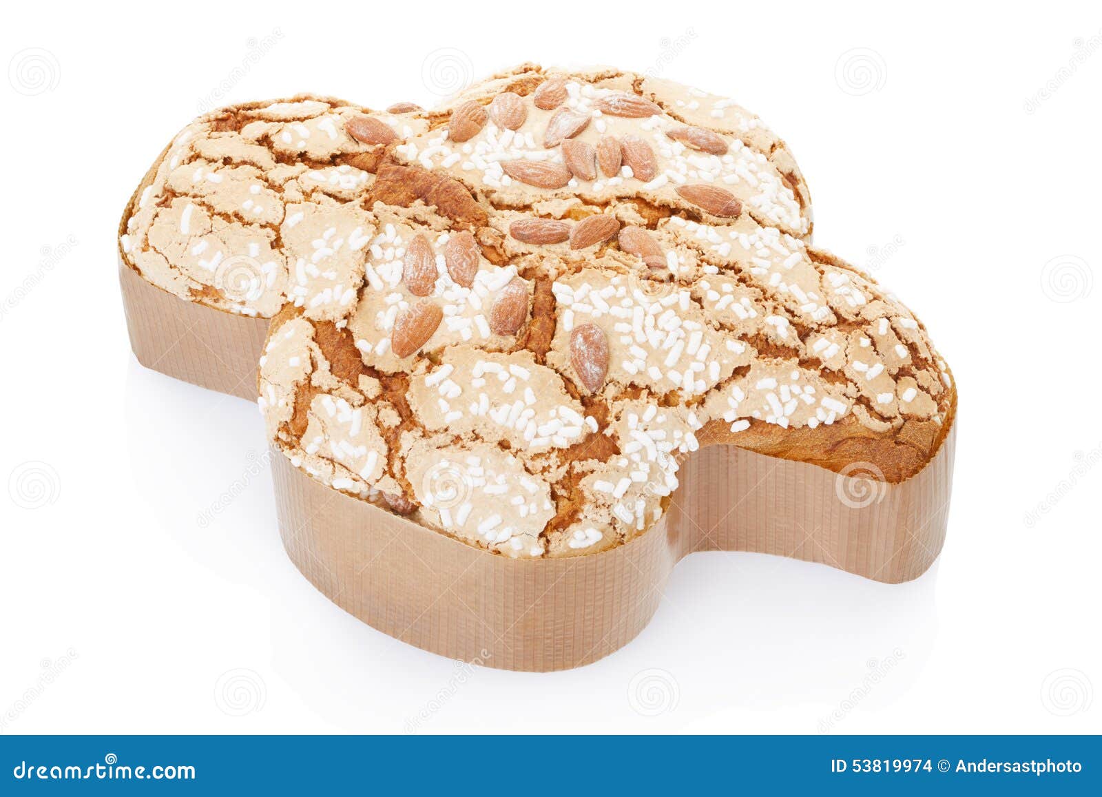 Colomba, Italian Easter Cake Stock Photo - Image of bread, almond: 53819974