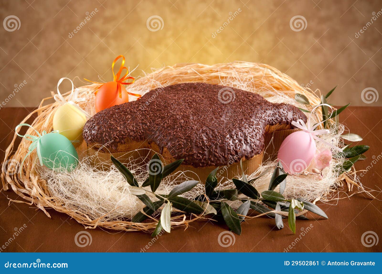 Colomba Pasquale (Easter Dove) Stock Image - Image of almond, sweet ...