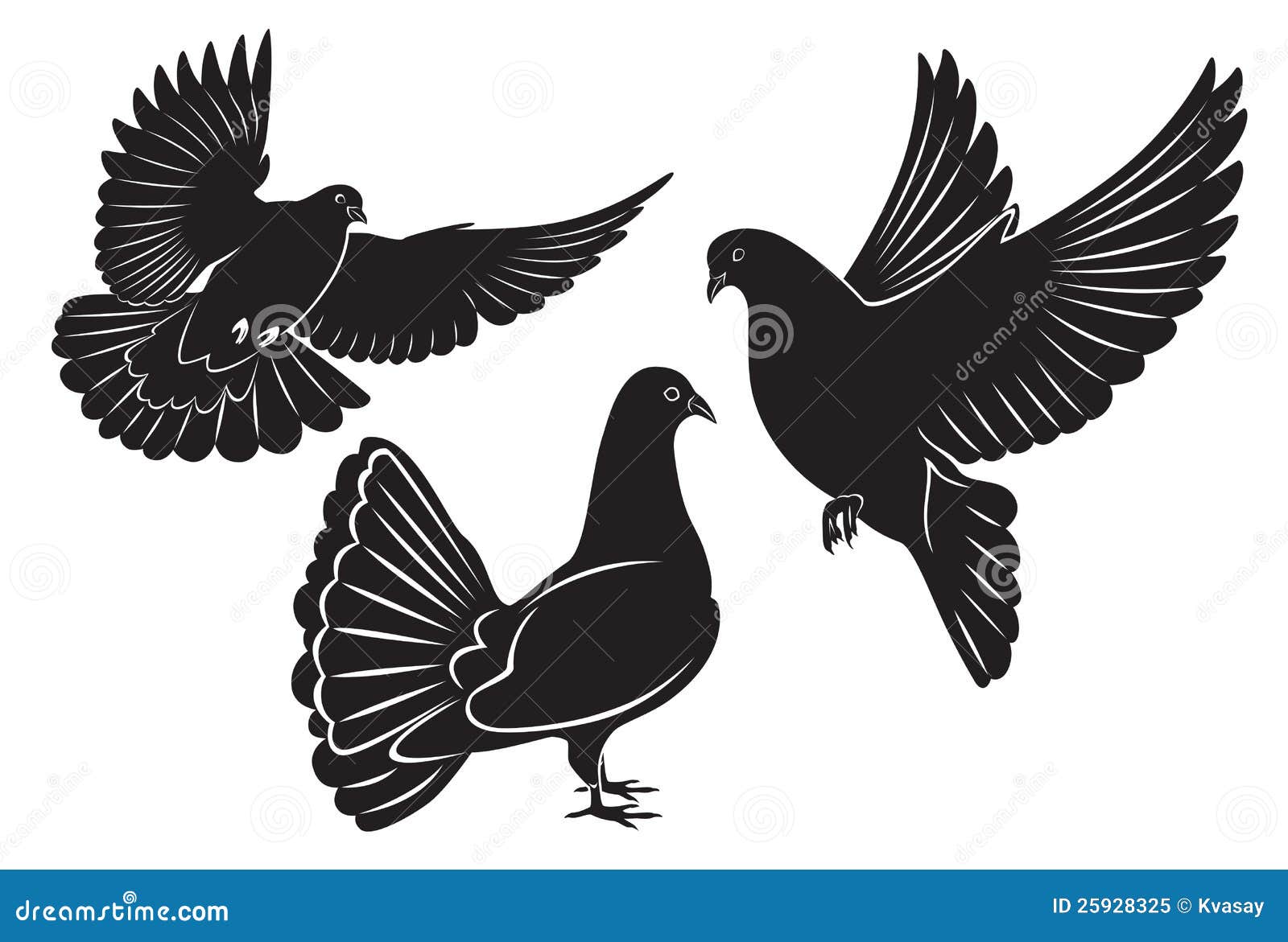 Silhouette De Colombe Stock Illustrations, Vecteurs, & Clipart – (574 ...