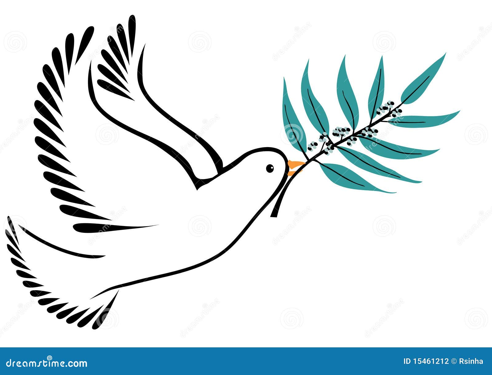 Colombe Avec La Branche D'olivier Photographie stock - Image: 15461212