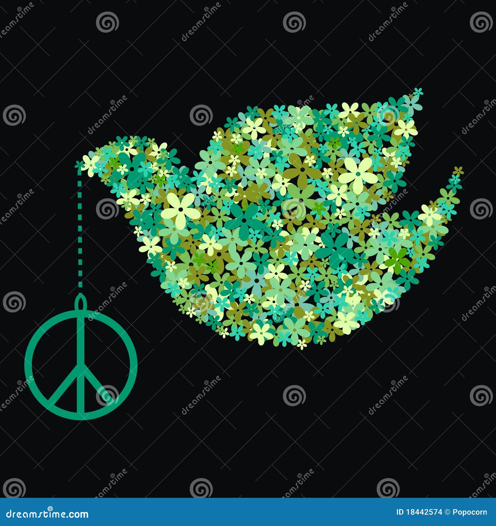 Colombe de paix illustration de vecteur. Illustration du illustrations ...