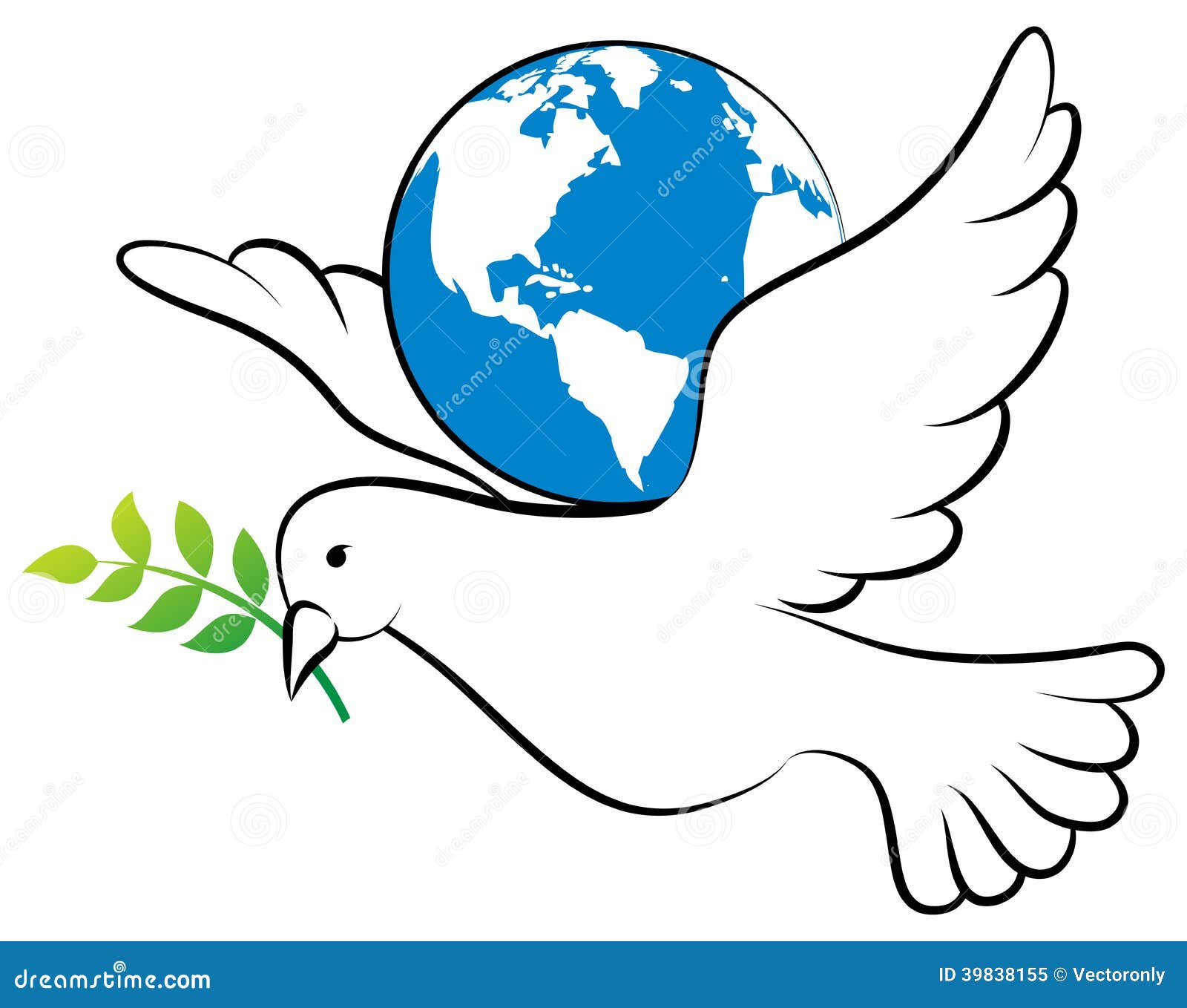 Colombe de paix illustration de vecteur. Illustration du conception ...