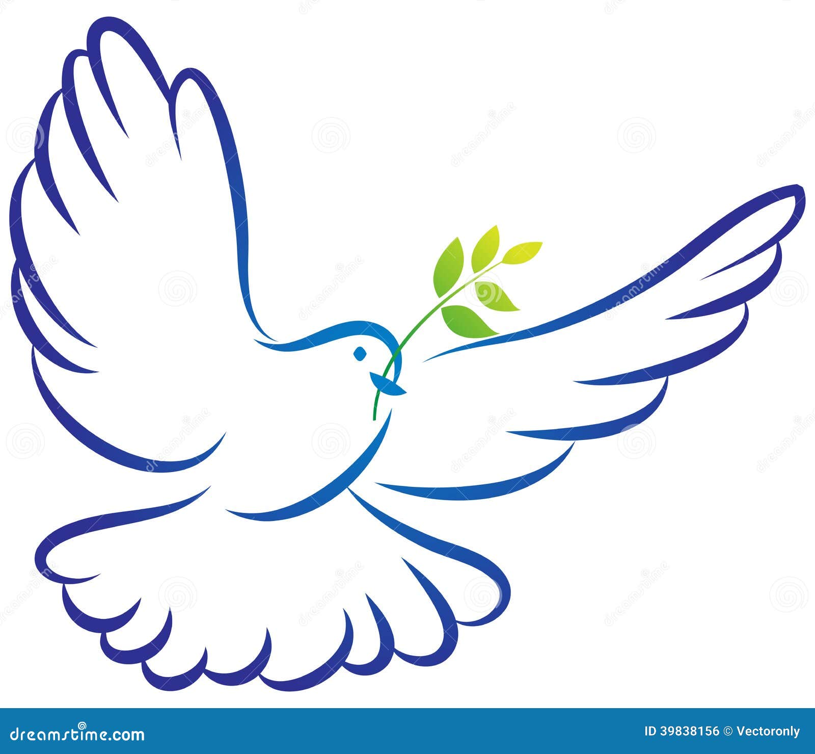 Colombe de paix illustration de vecteur. Illustration du lames - 39838156