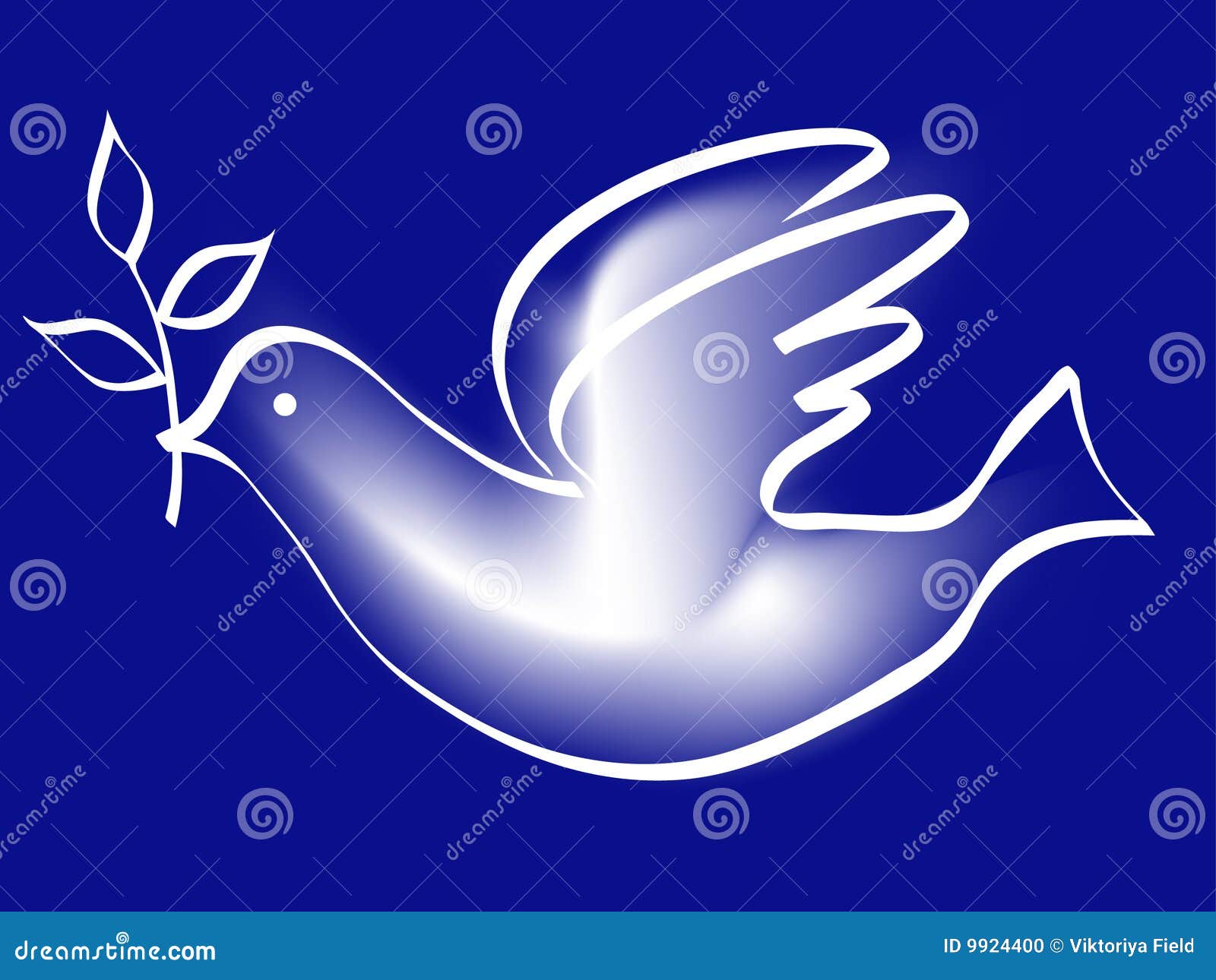 Colombe de paix illustration de vecteur. Illustration du lames - 9924400