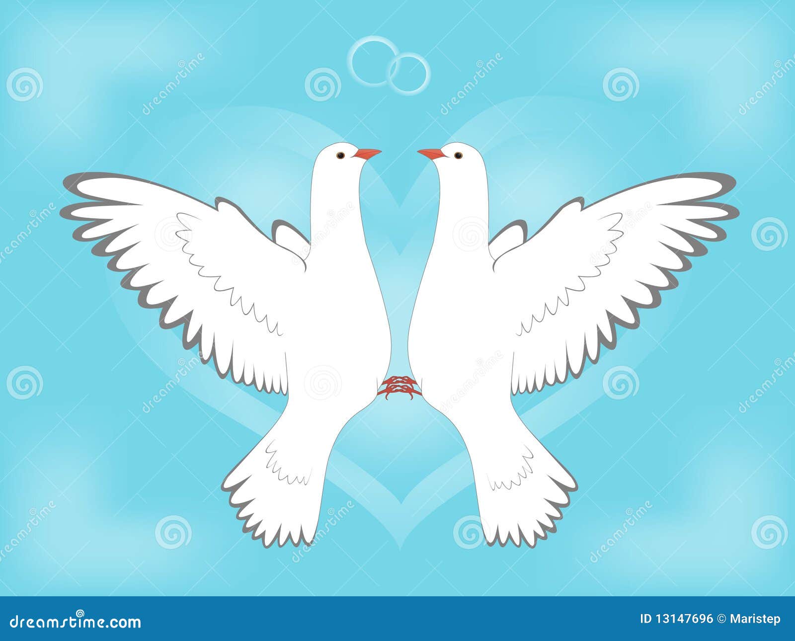 Colombe et amour illustration de vecteur. Illustration du décoration ...