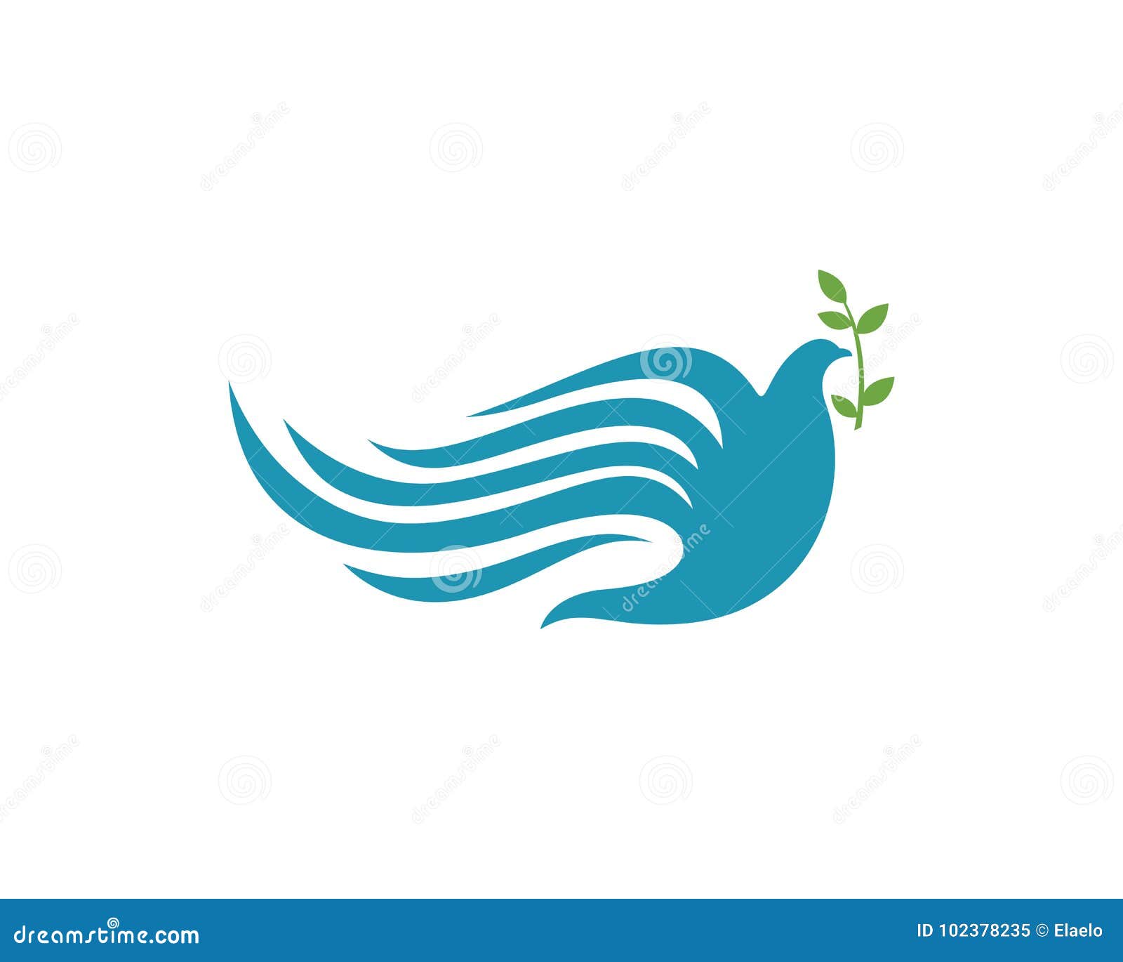 Colombe Logo Template D'oiseau Illustration de Vecteur - Illustration ...
