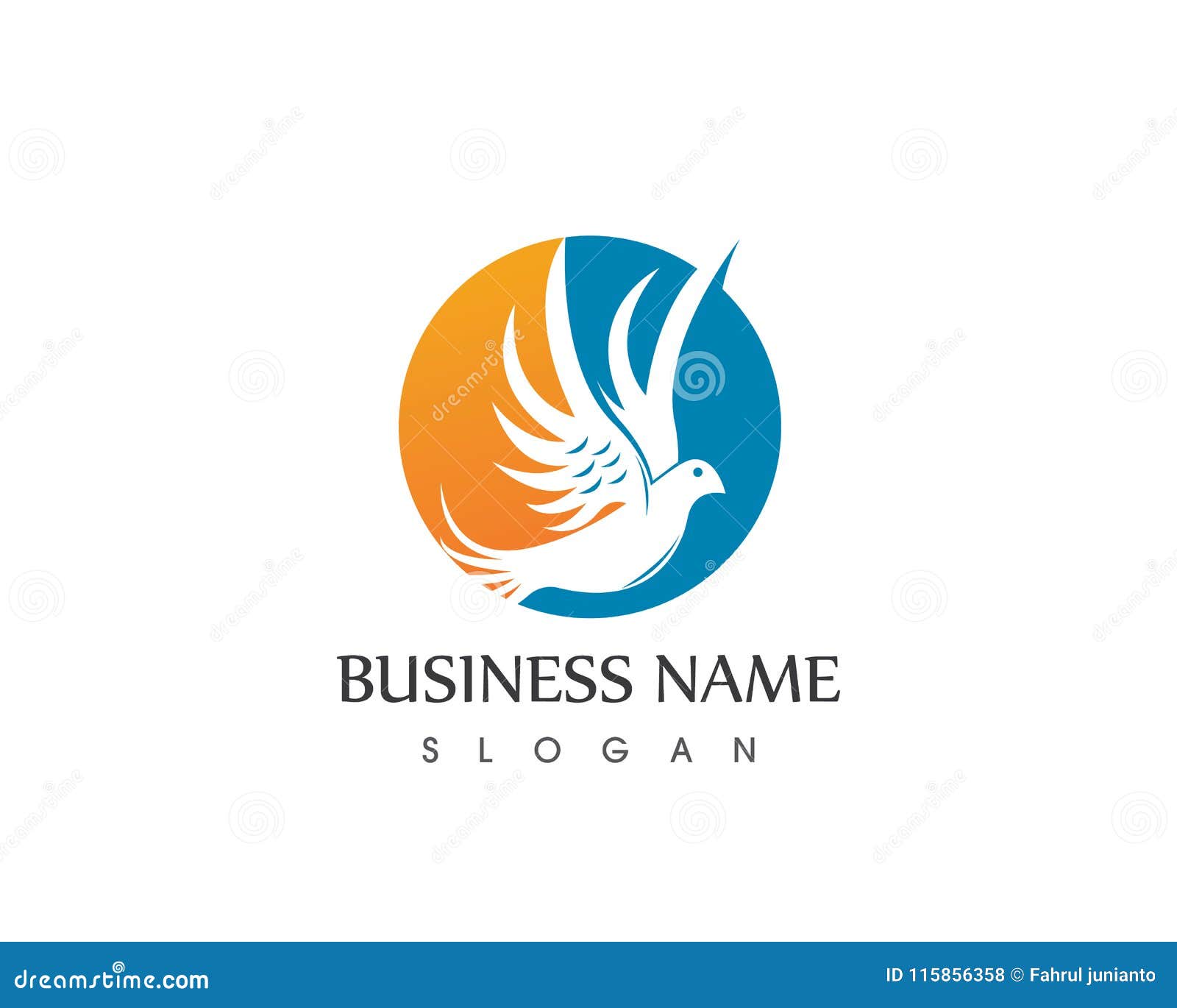 Colombe Logo Template D'oiseau Illustration de Vecteur - Illustration ...