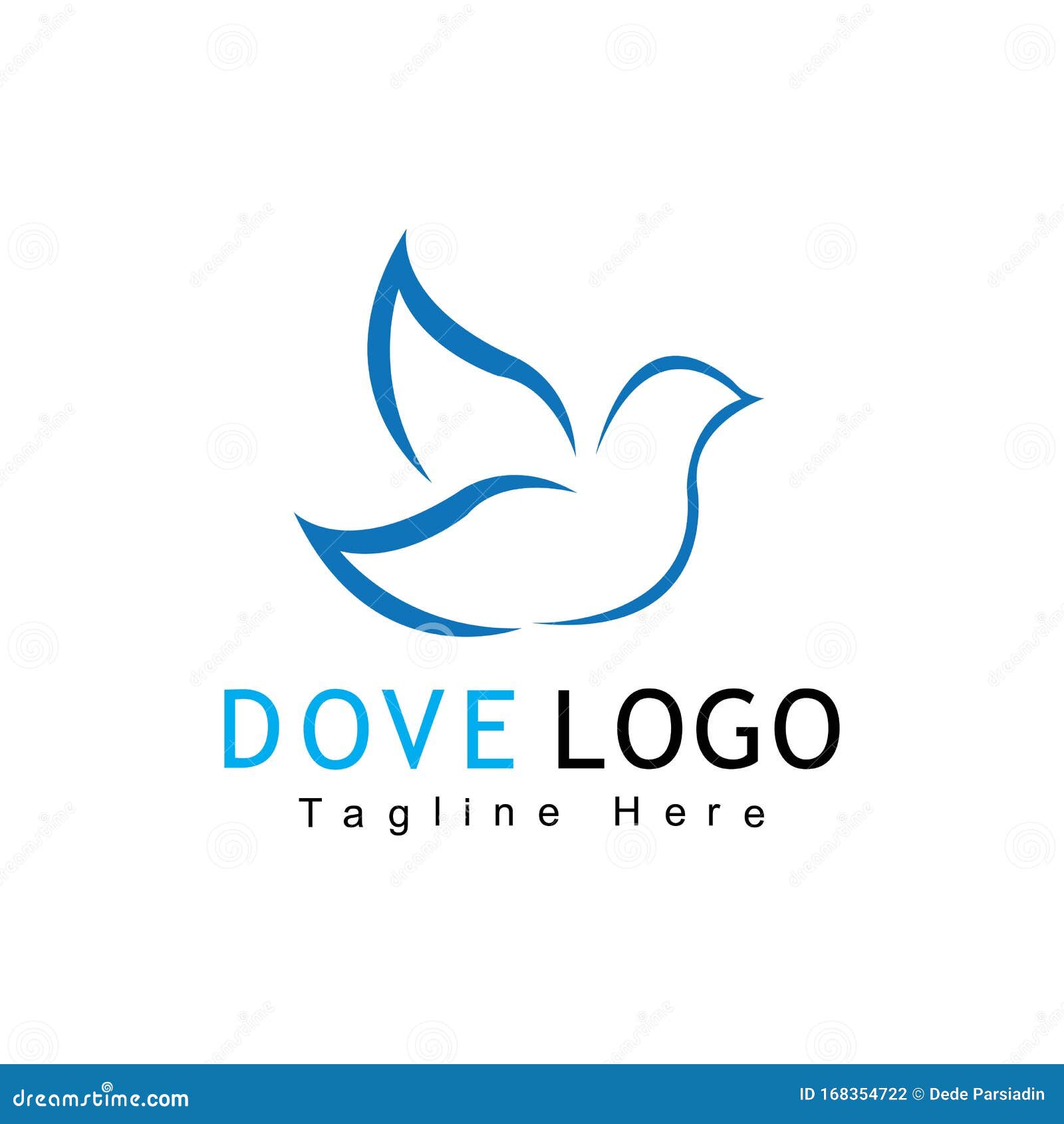 Colombe Logo Template D'oiseaux Illustration de Vecteur - Illustration ...