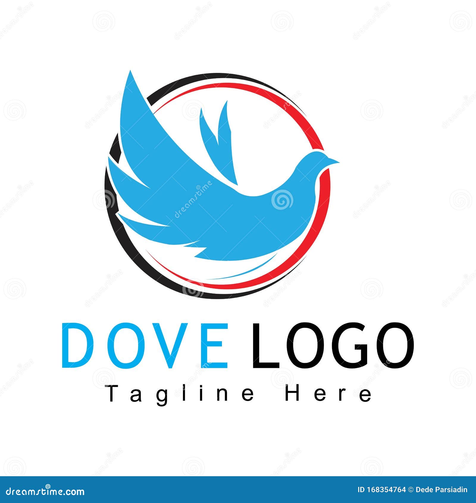 Colombe Logo Template D'oiseaux Illustration de Vecteur - Illustration ...