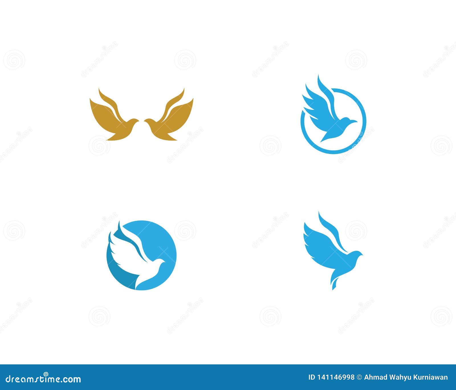 Colombe Logo Vector D'oiseau Illustration de Vecteur - Illustration du ...