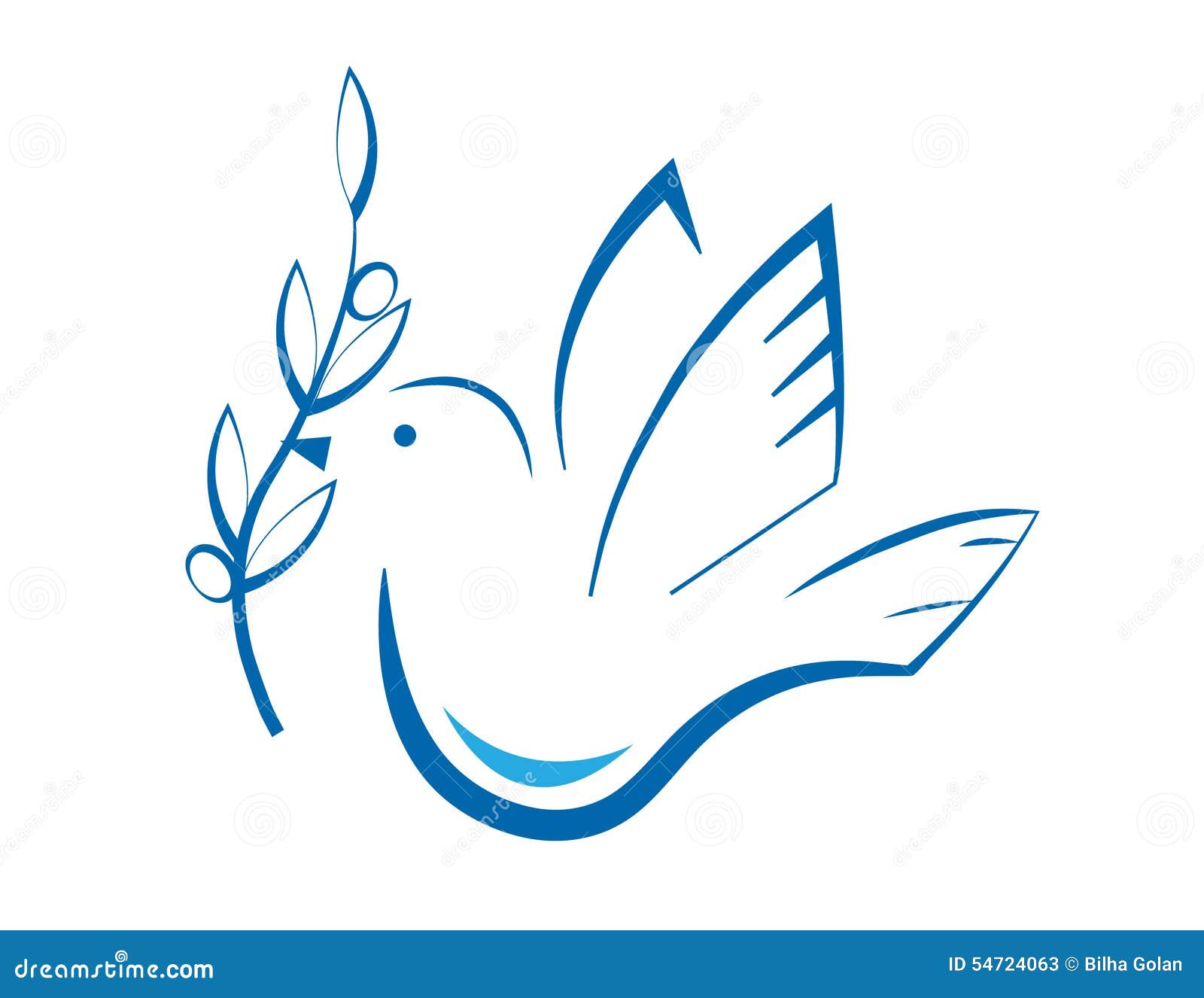 Colombe stylisée illustration de vecteur. Illustration du symbole ...