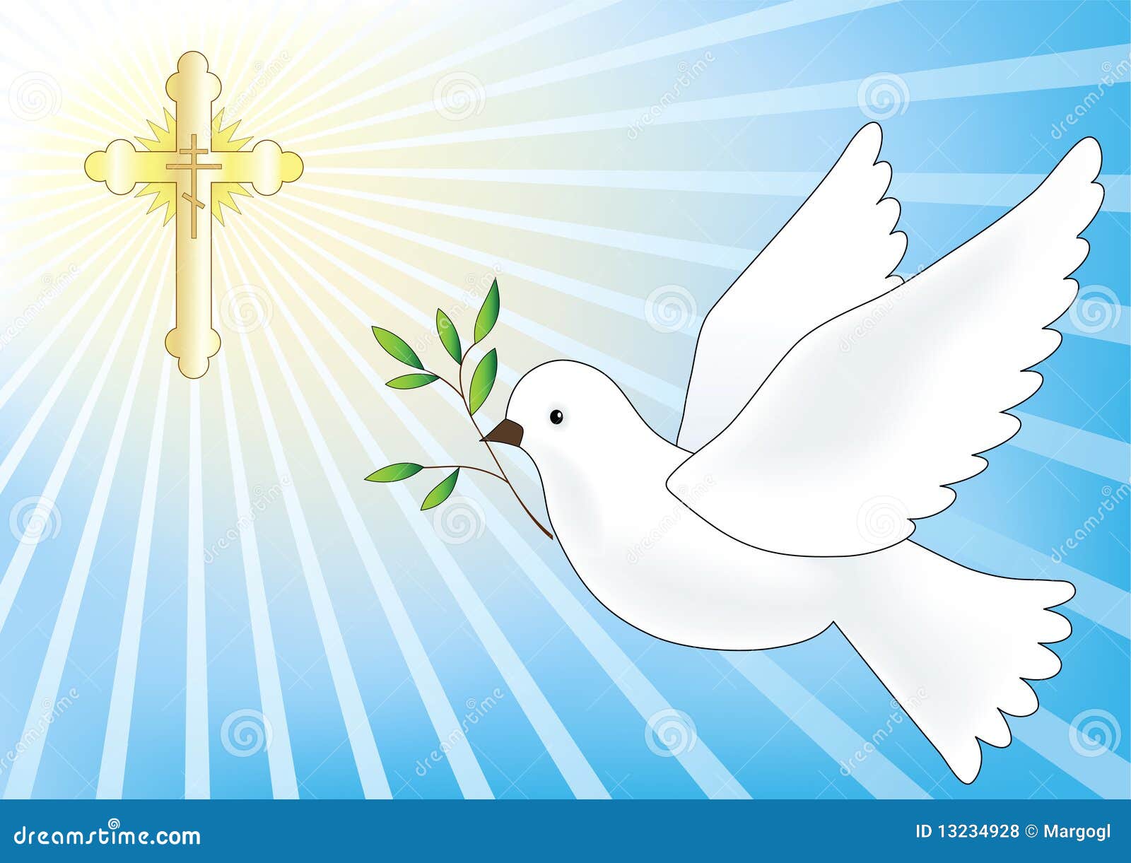 Colombe volante. illustration de vecteur. Illustration du esprit - 13234928